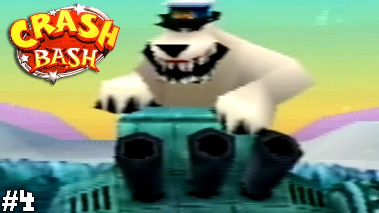 Crash Bash Gameplay (PS1) Part 4 - Bearminator Boss Fight - YouTube