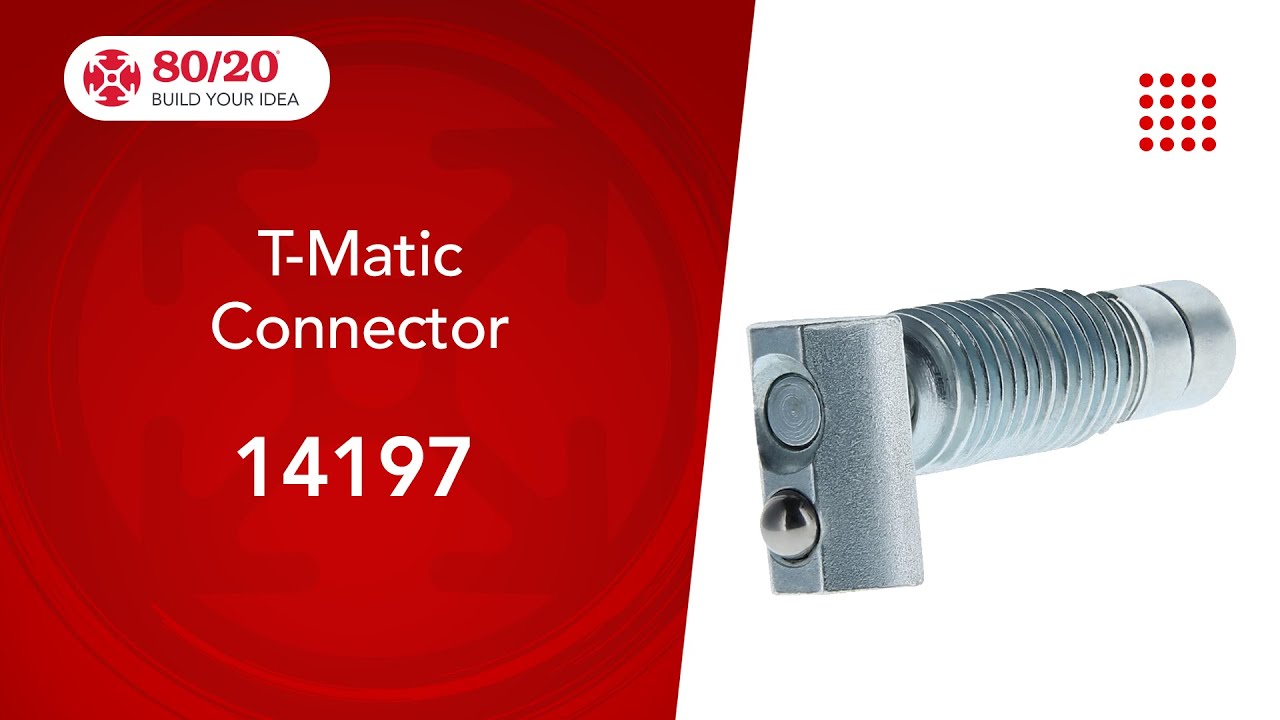 80/20: 15/40 Series T-Matic Connector (14197) - YouTube