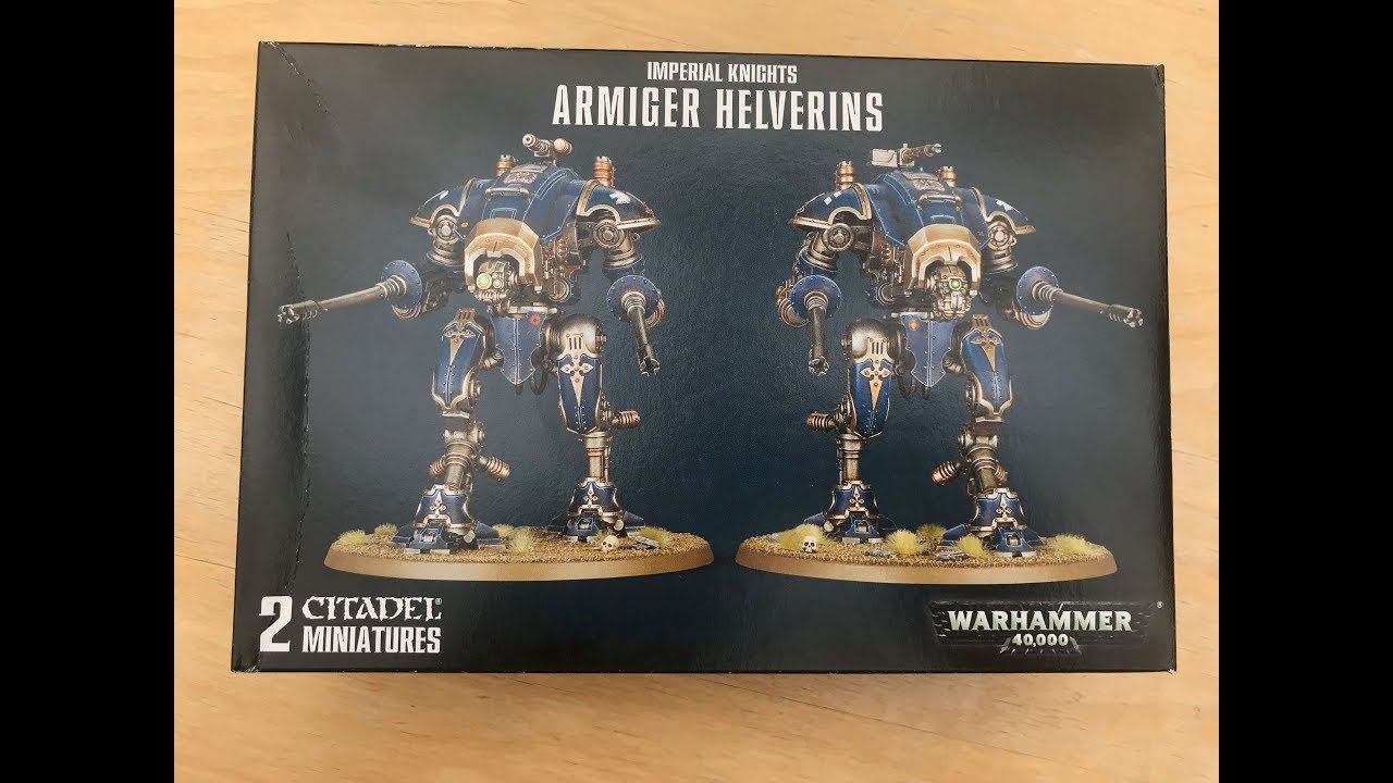 Armiger Helverins - Unboxing (WH40K) - YouTube