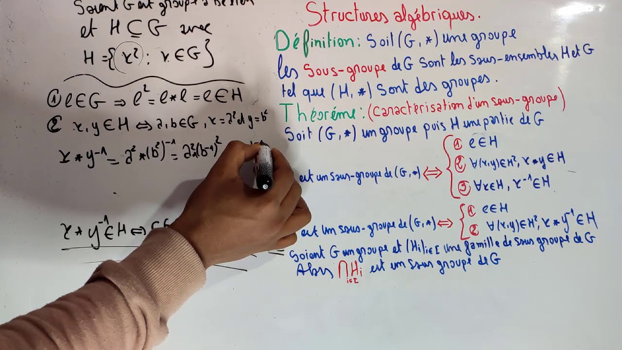 Les structures algebriques :Groupes _ Sous-groupe partie 04 - YouTube