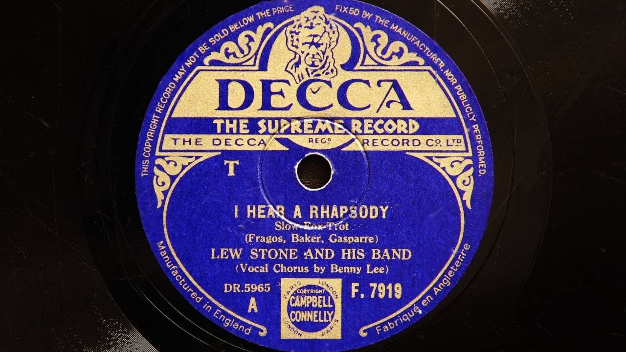 Lew Stone and His Band - I Hear a Rhapsody (1941) - YouTube