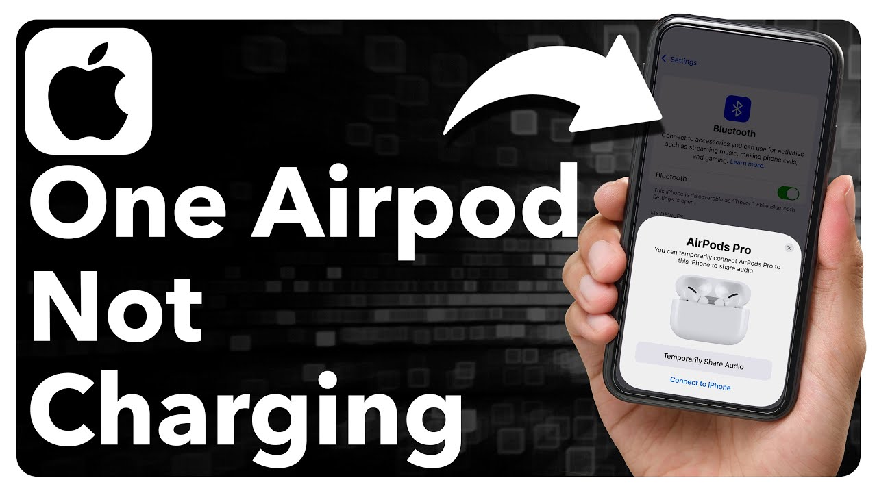 How To Fix One AirPod Not Charging - YouTube