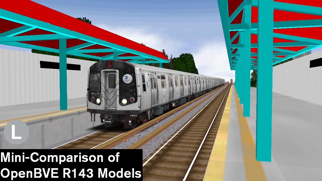 OpenBVE: Comparing R143 Models at New Lots Avenue - YouTube