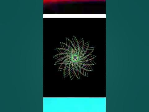 Python turtle graphics code-Wonderful cycling flower design. - YouTube