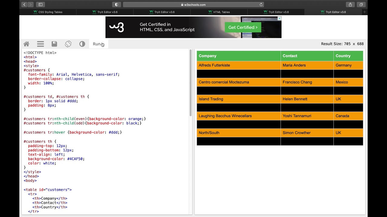 CSS Links Tables Display YouTube CSS Links Tables Display YouTube