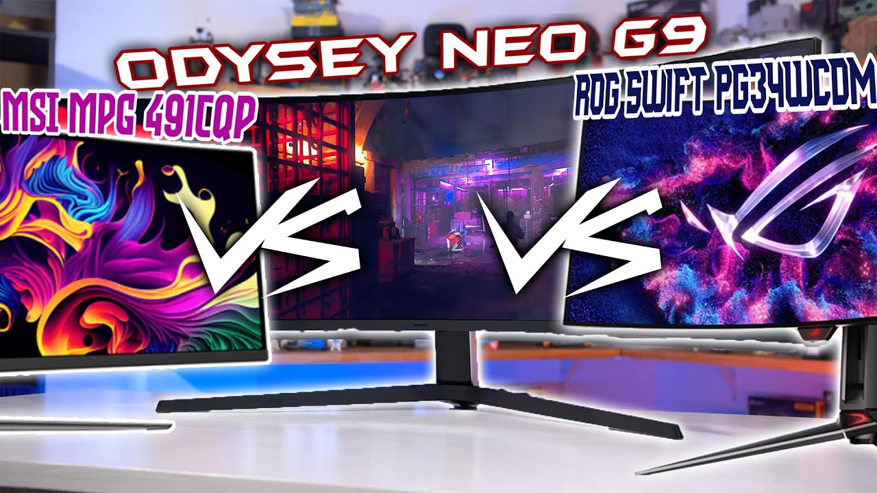 Samsung Odyssey Neo G9 vs. MSI QD-OLED vs. Asus ROG Swift: Best ...