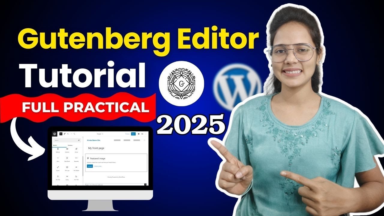 Gutenberg WordPress Tutorial in Hindi 2025 | How to Write Blog Post in Block Editor WordPress ...