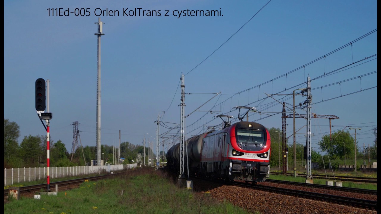 Pesa Gama {111Ed-005} Orlen KolTrans z cysternami+RP1! (Łuków ...