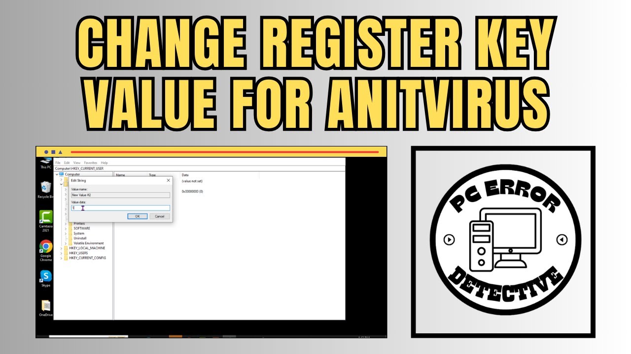 How to Change Register Key Value for Antivirus - YouTube
