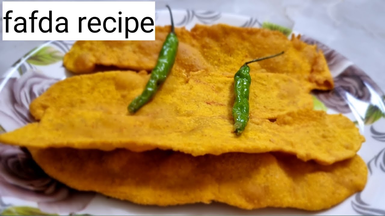 Fafda recipe !... Gujarati fafda recipe.. fafda banane ki ek simple ...