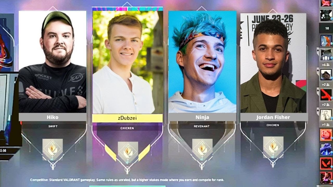 Playing Valorant with Ninja, Hiko, and Jordan Fisher! Sova Ascent ...