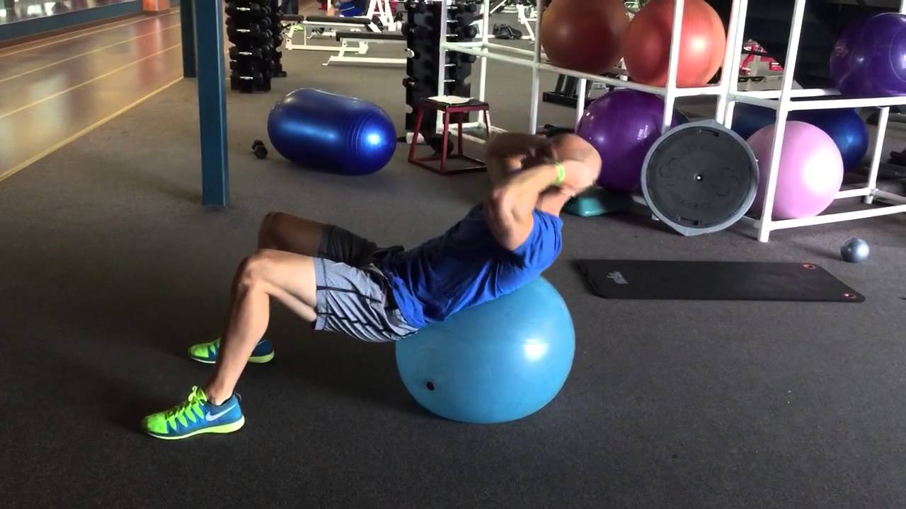 BM- Physioball Ab Crunch - YouTube