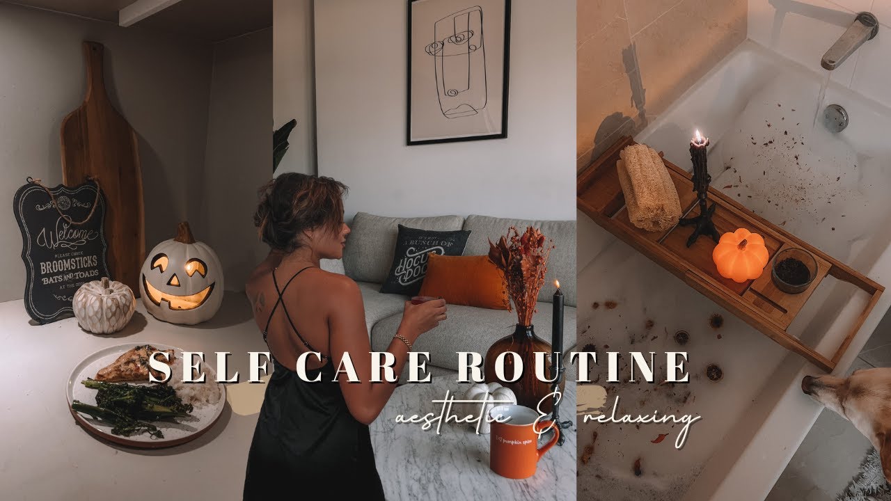 FALL Self Care Routine 🕯Aesthetic & Relaxing - YouTube