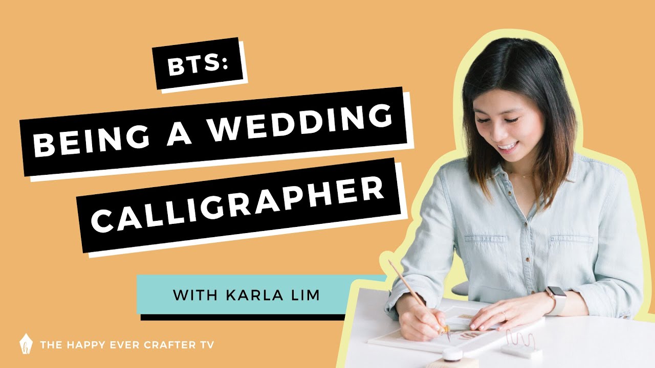 What it's ACTUALLY like being a wedding calligrapher – with Karla Lim - YouTube