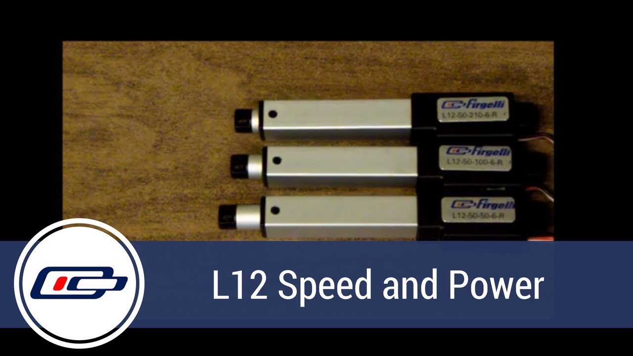 L12 Actuator Speed & Power | Actuonix Motion Devices - YouTube