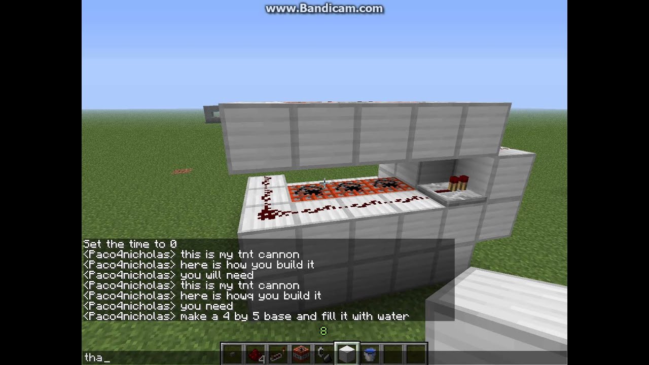 How to make a compact powerful TNT cannon in Minecraft - YouTube
