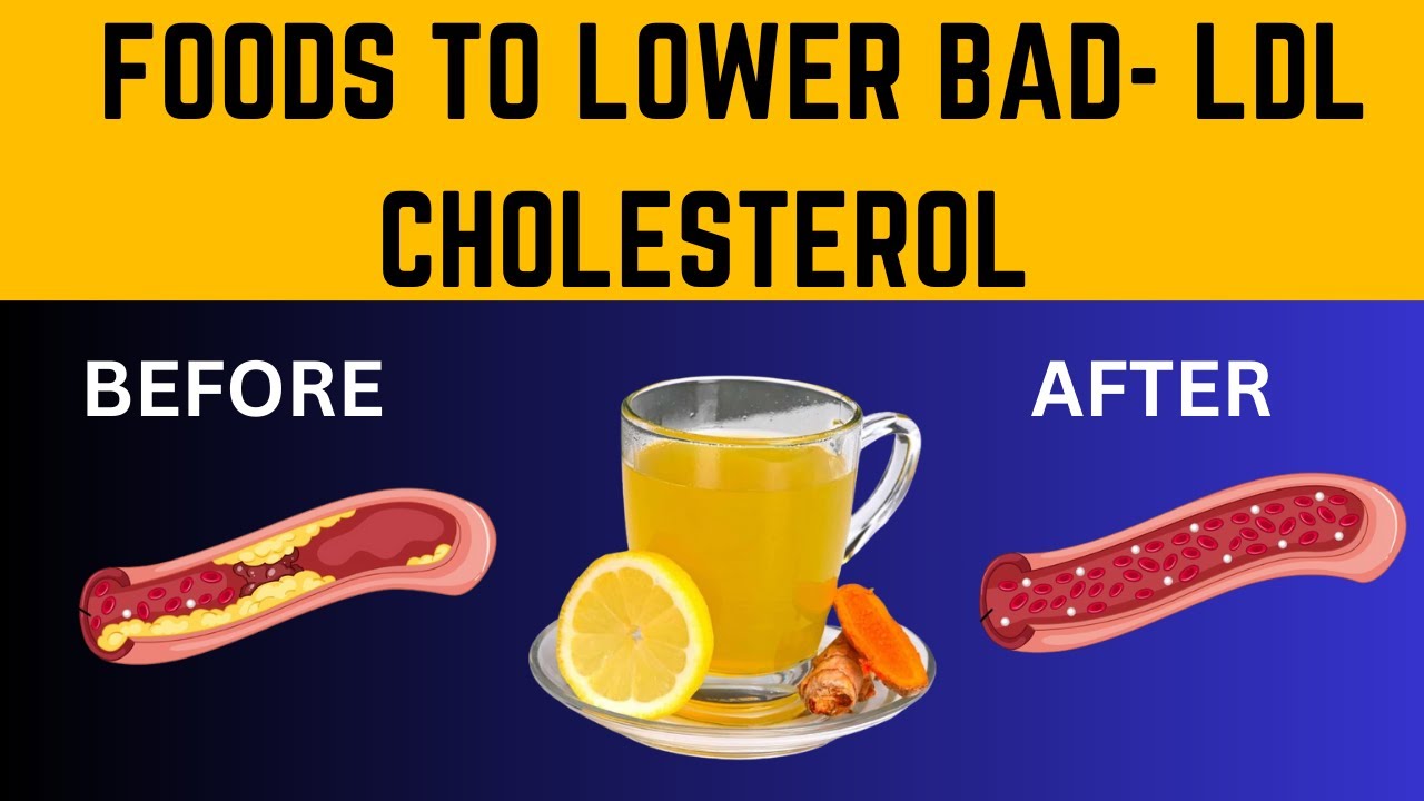 15 foods to lower Bad cholesterol LDL - YouTube
