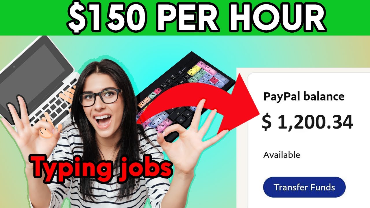Revealed: How to Earn $150 per Hour From Home! Pure Typing Jobs - YouTube