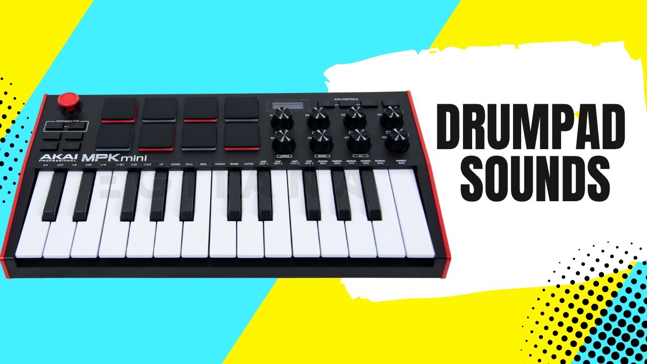 THE AKAI MPK MINI DRUMPAD SOUNDS AND REVIEW!!! - YouTube