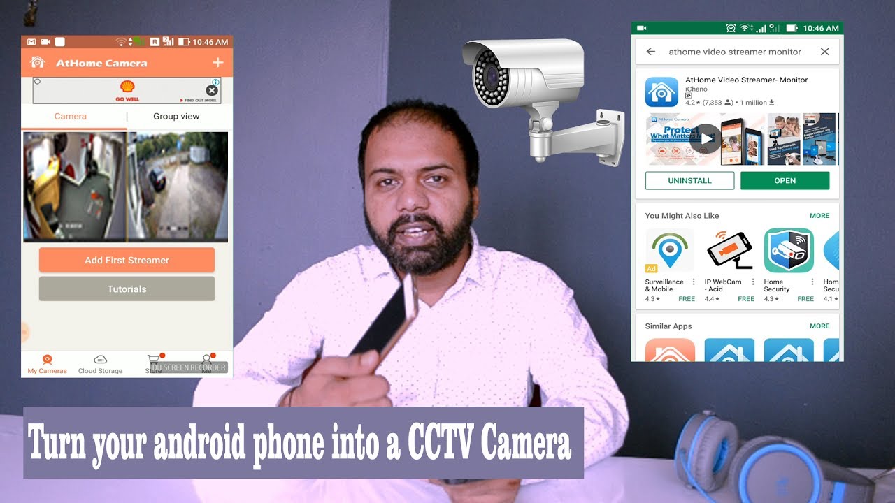 How to Turn Your Android phone in to a CCTV Camera - YouTube