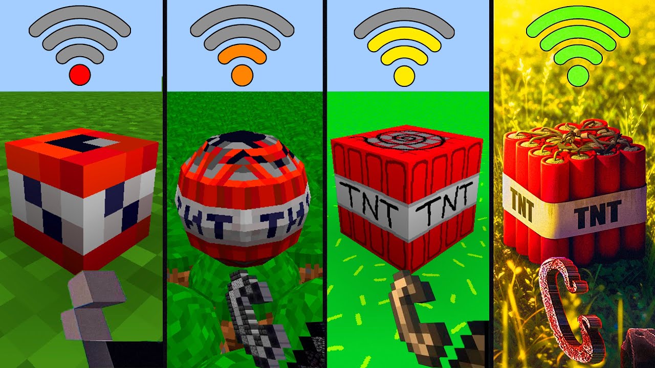tnt with different Wi-Fi in Minecraft be like - YouTube