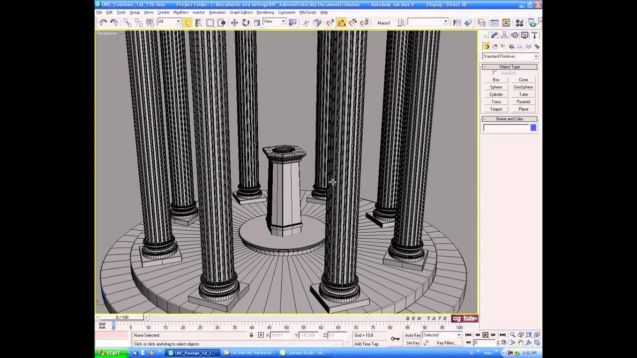Model a High Rez Stone Fountain in 3ds Max_d - YouTube