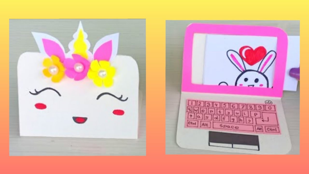 #minilaptop #paperlaptop #unicornlaptop How to Make Mini Paper Laptop ...