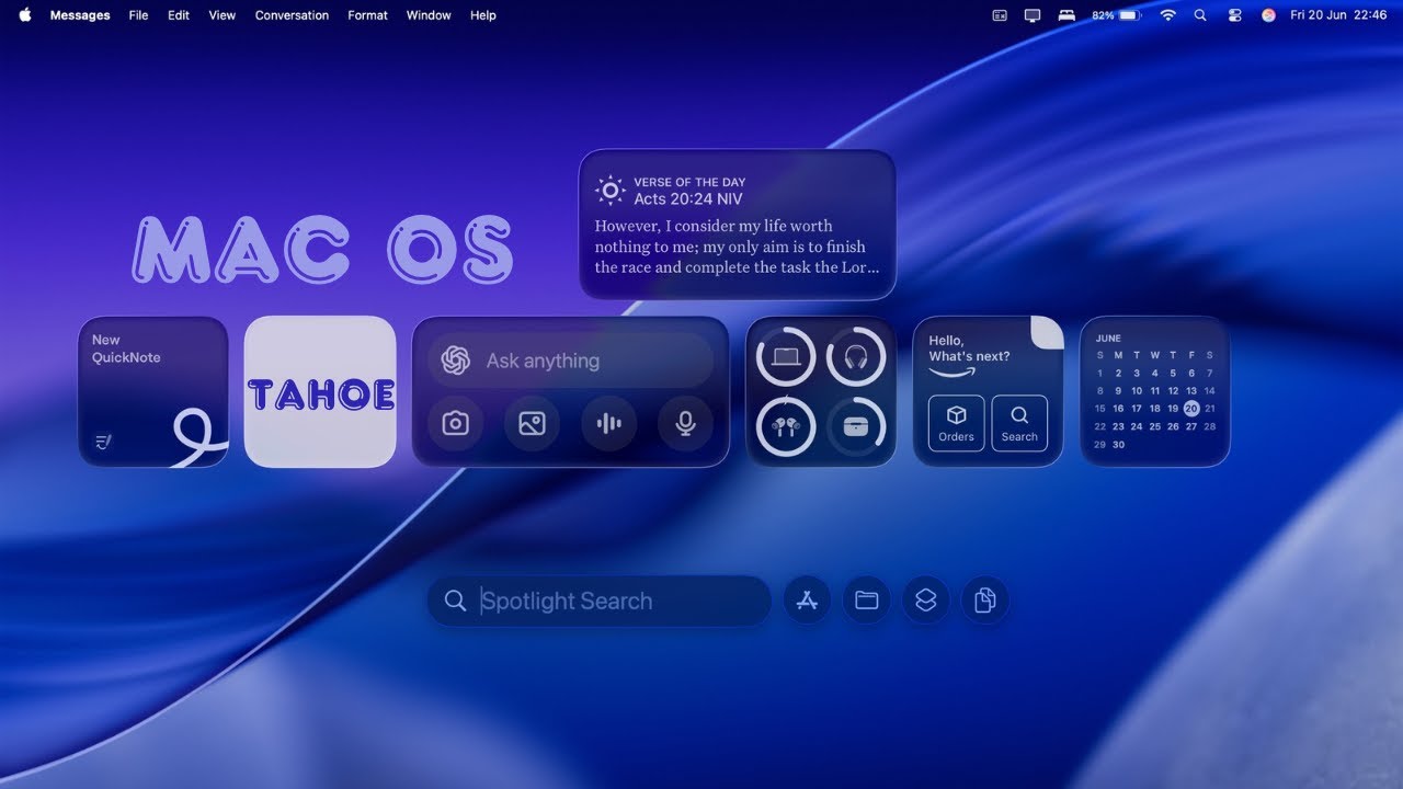 Mac OS Tahoe First Look 👀 - YouTube