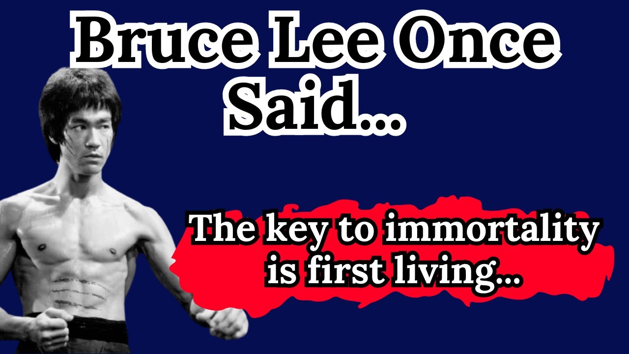 Bruce Lee Once Said - Motivational | Inspirational quotes - YouTube