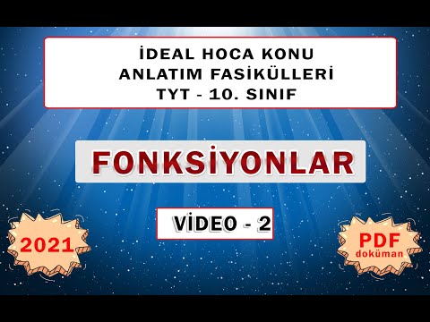 FONKSİYONLAR VİDEO - 2(10. SINIF - TYT - AYT)