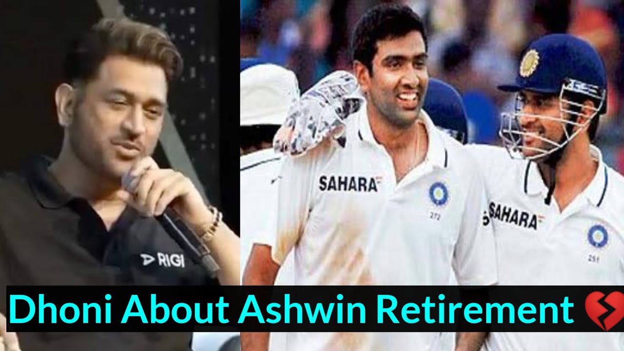 CSK DHONI about R Ashwin Retirement Video 💔 - YouTube