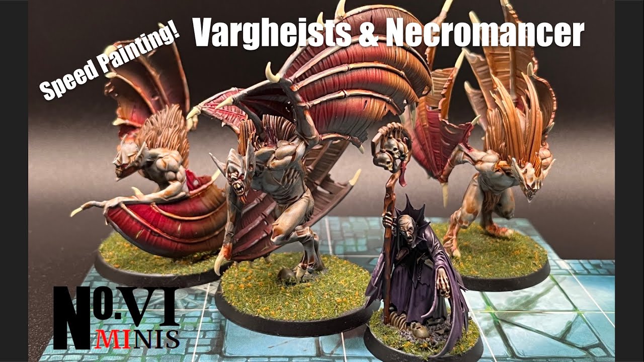 Speed Painting | Necromancer and Vargheists from Cursed City Nemesis ...