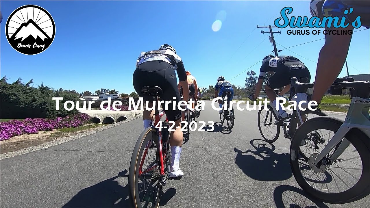 Tour de Murrieta Circuit Race 4-2-2023 CAT 4/5 3 Laps to Go - YouTube