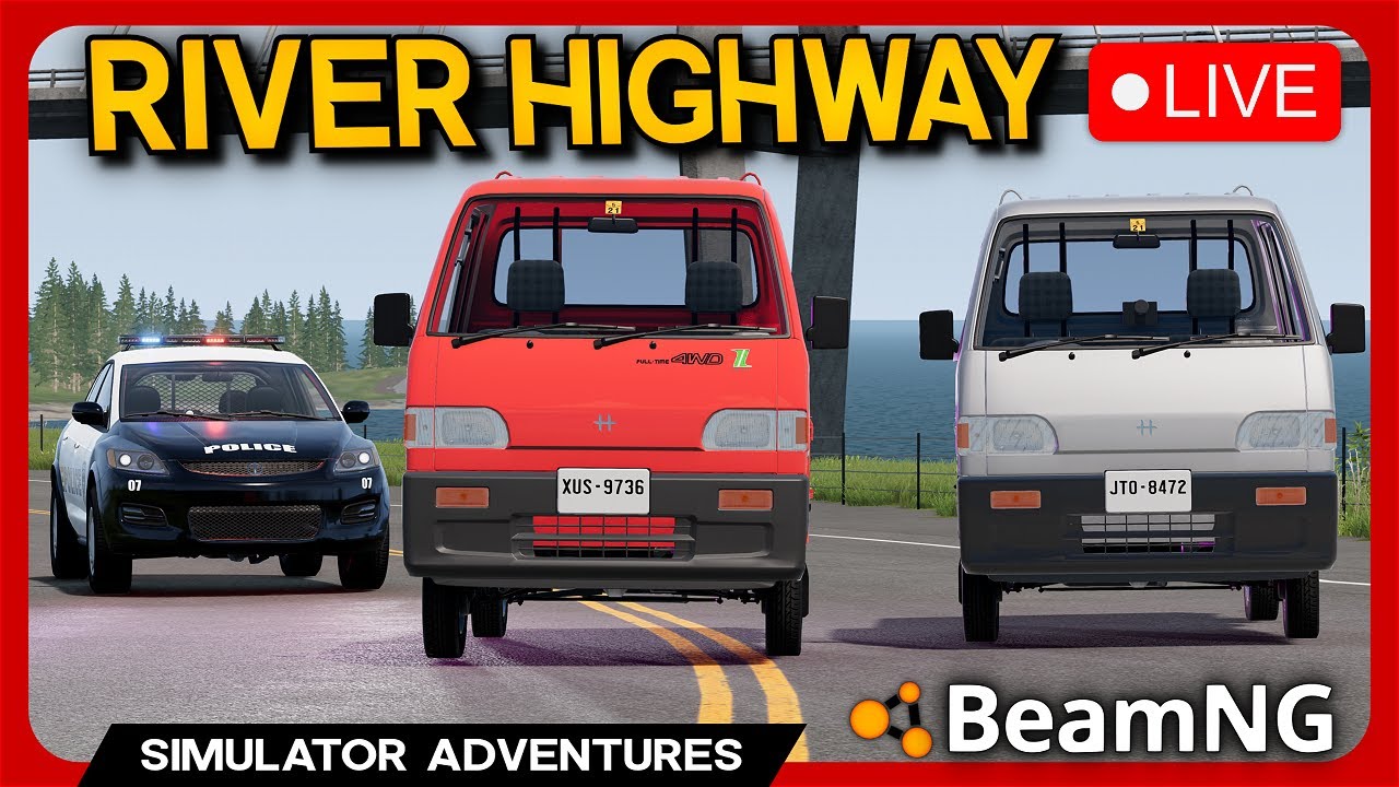 BeamNG River Highway Map Update! - BeamMP Live - YouTube