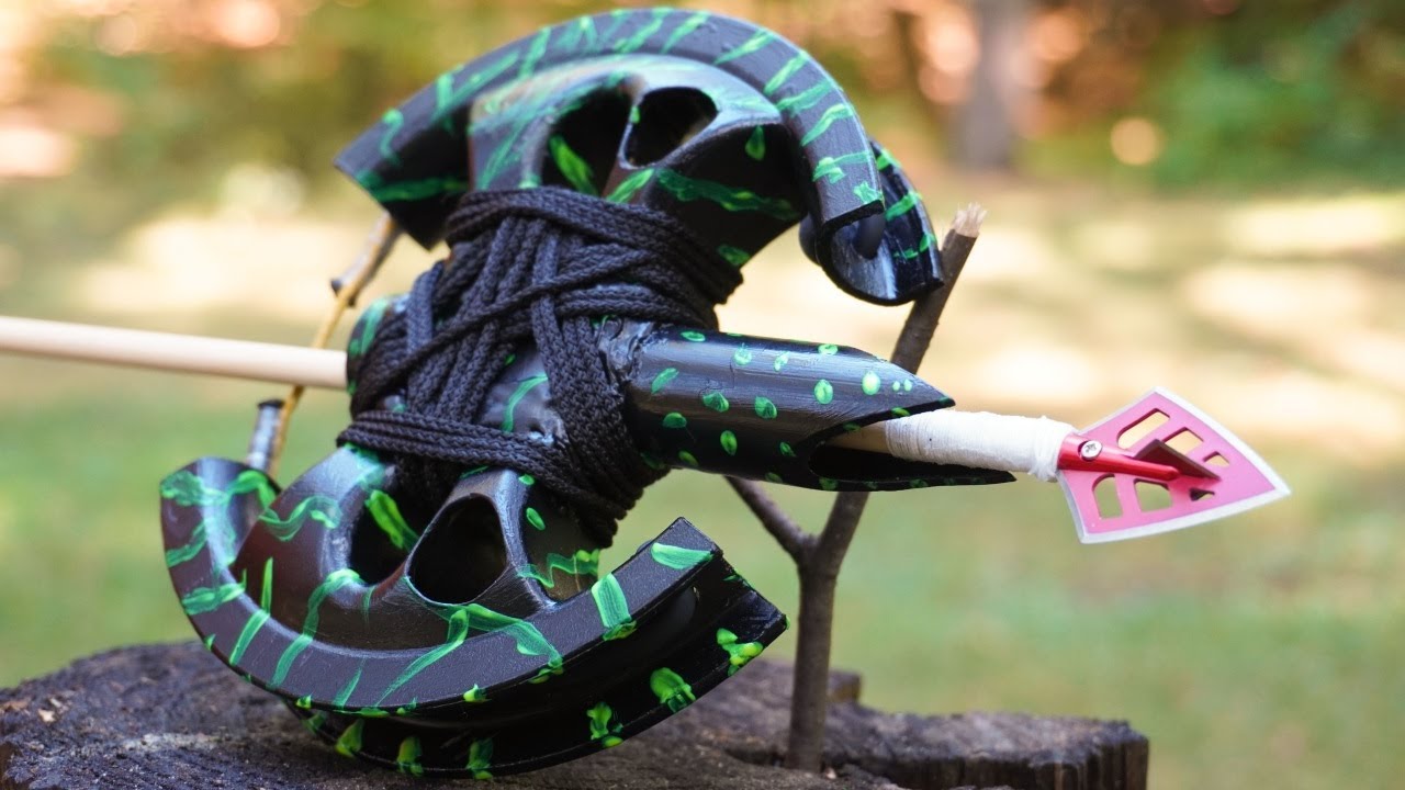 How To Make Crazy Slingshot from a Wheel - Power Test - YouTube