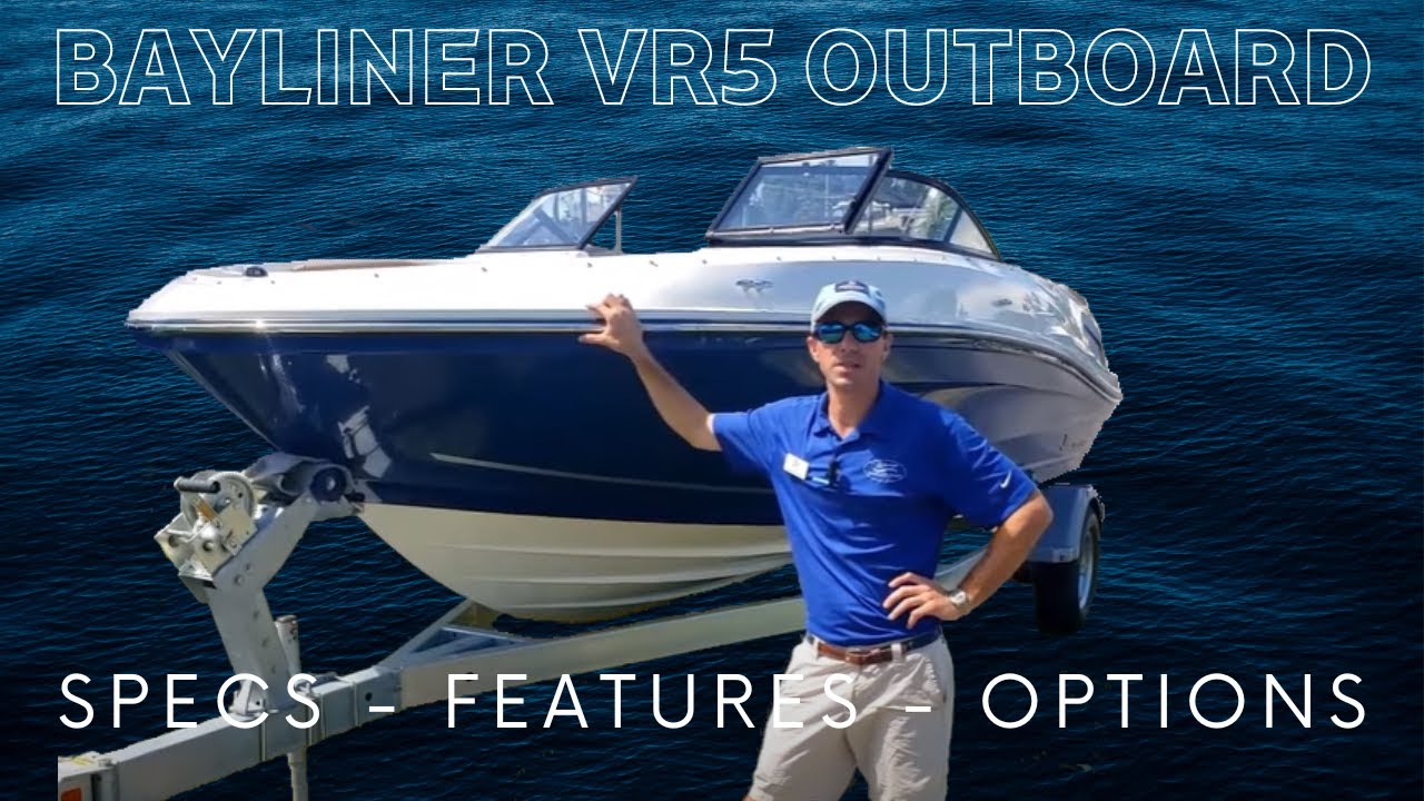 Bayliner VR5 Outboard Boat Walkthrough Review - YouTube