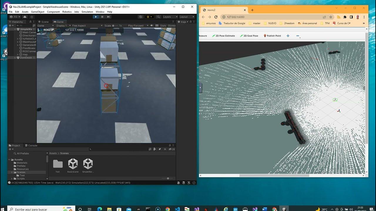 Turtlebot3 Unity Ros2 Nav2 Slam Youtube
