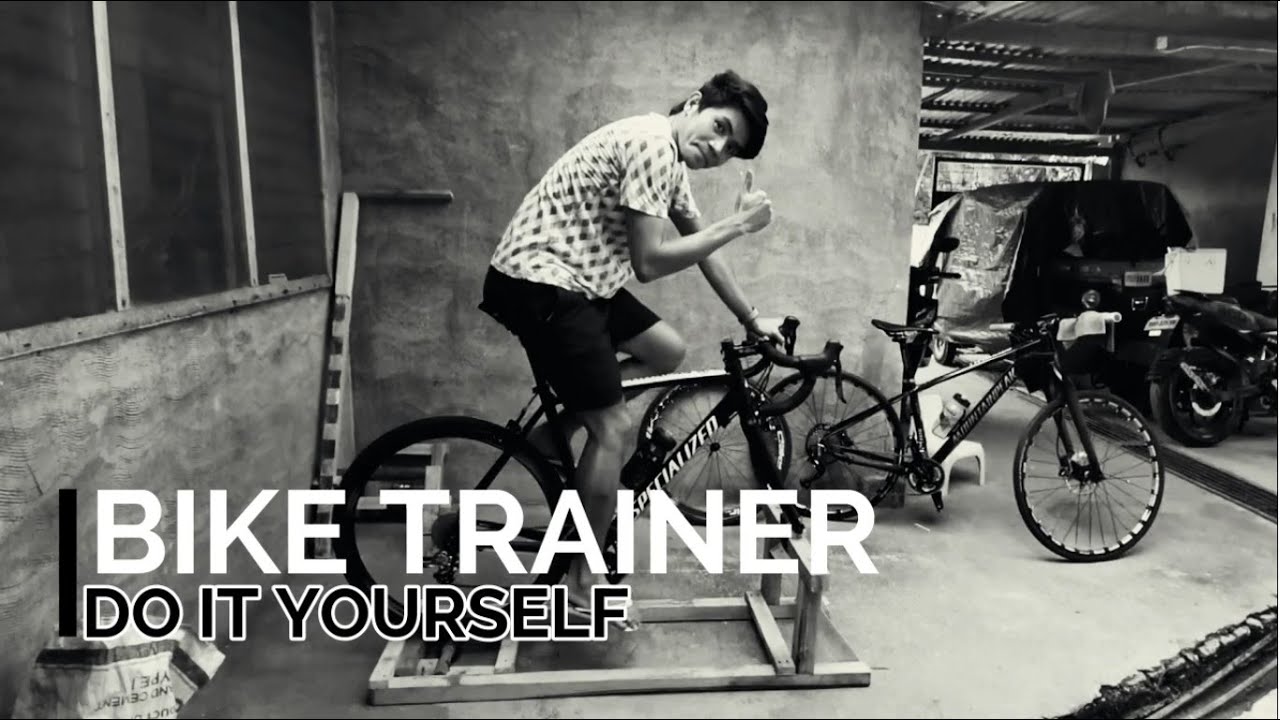 DIY BIKE TRAINER | using old bearings - YouTube