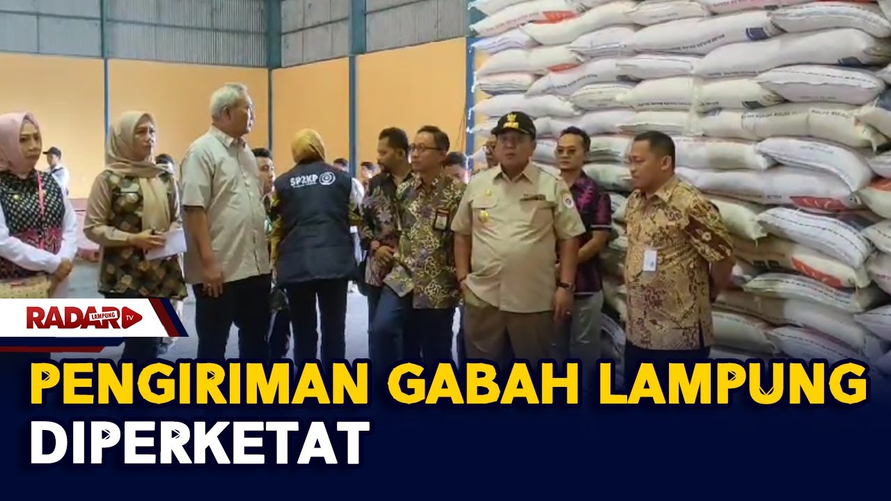 Pengiriman Gabah Lampung Diperketat - YouTube