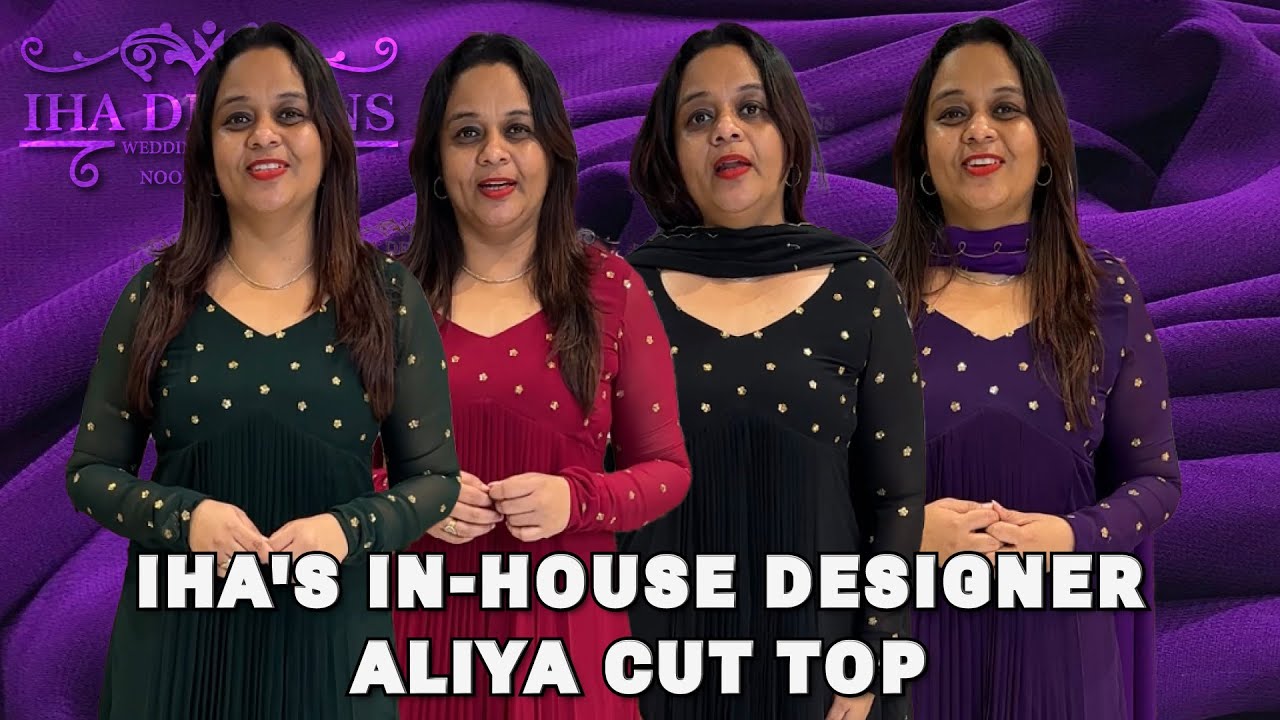 Iha’s in-house designer aliya cut top & dupatta collections for booking ...