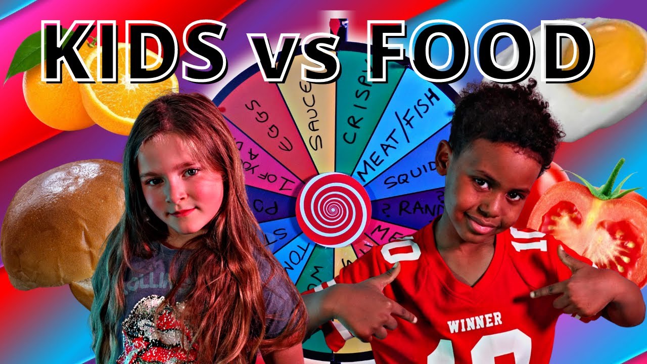 KIDS vs FOOD MYSTERY WHEEL CHALLENGE | GROSS SANDWICH/BURGER CHALLENGE ...