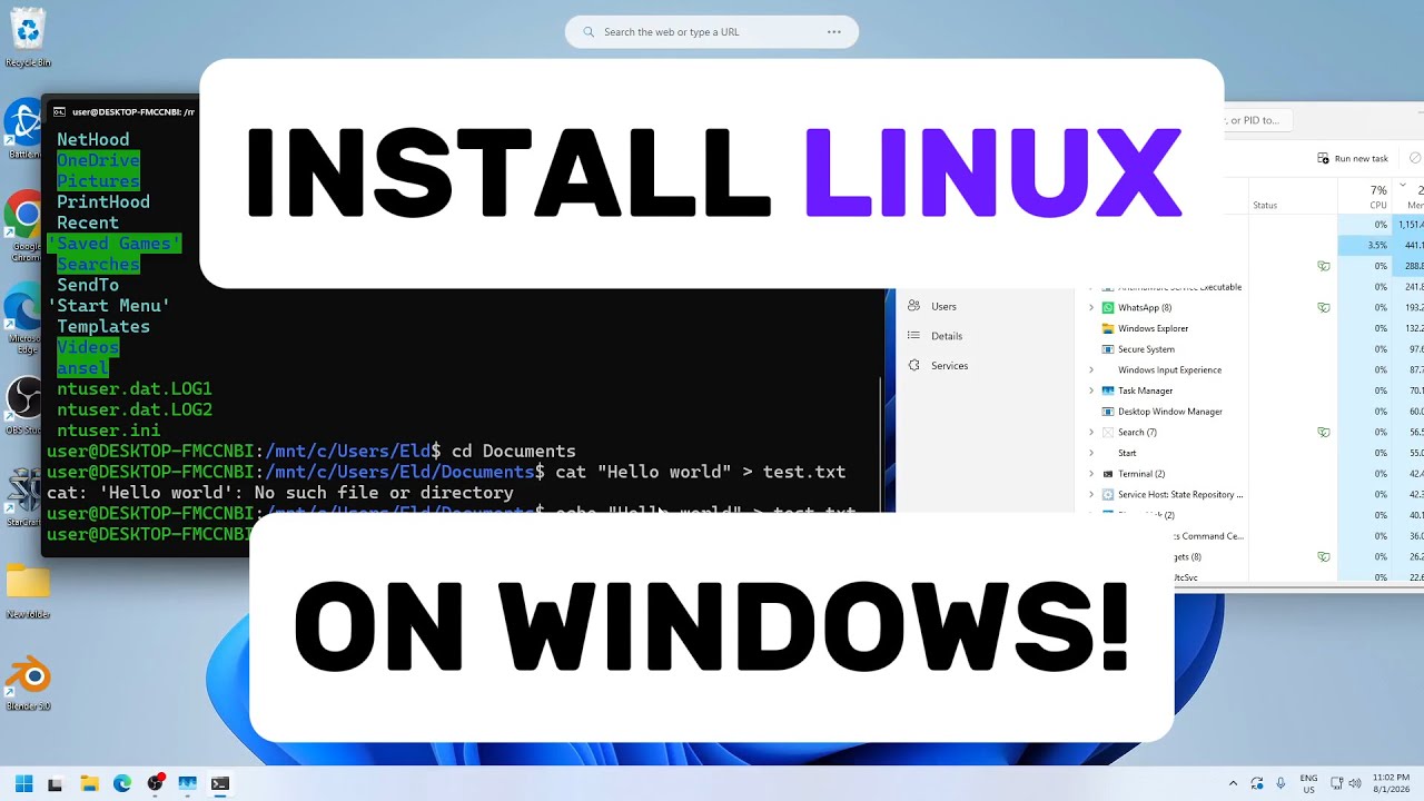 How to Install Linux on Windows Using WSL (Windows 10 & 11) 🐧💻 - YouTube
