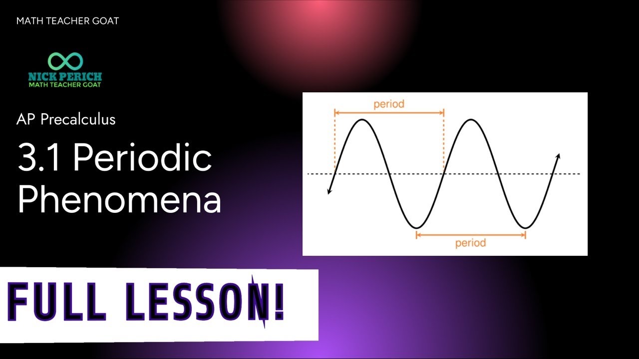 AP Precalculus 3.1 Periodic Phenomena FULL LESSON and NOTES - YouTube