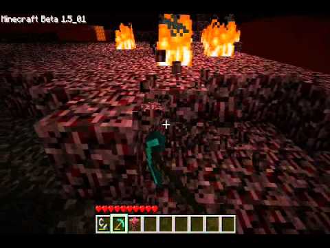 How to make never ending fire in minecraft. - YouTube