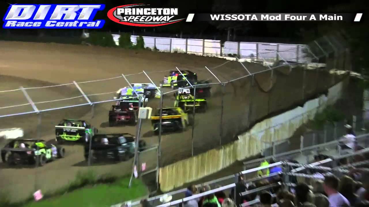 Princeton Speedway 8 22 14 WISSOTA Mod Four Races - YouTube