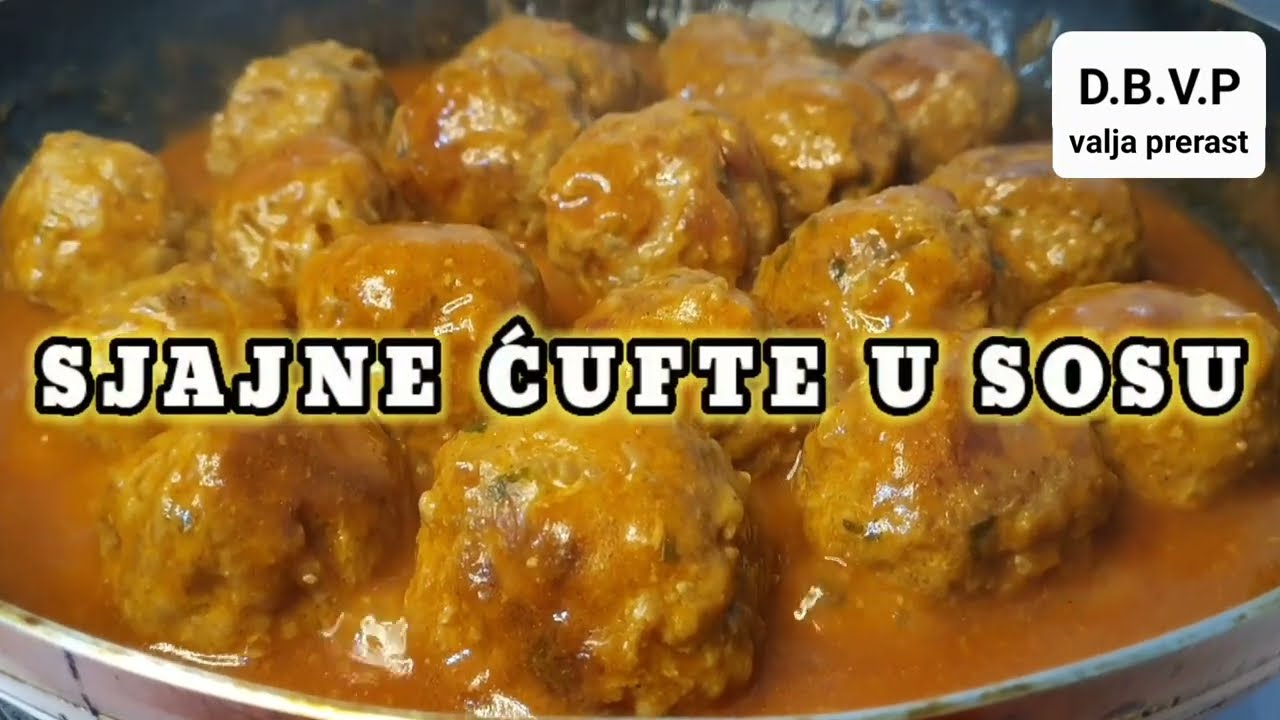 Ćufte u sosu - mekane i ukusne - YouTube