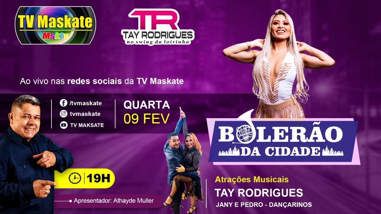 Cantora Tay Rodrigues | Bolerão da Cidade 09/02/2022 - YouTube