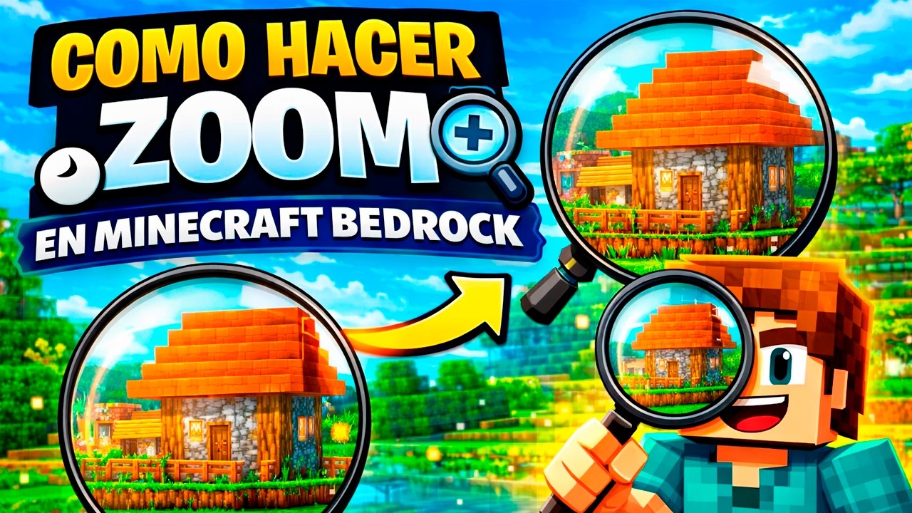 🔍 Cómo Hacer ZOOM en Minecraft Bedrock (FÁCIL y RÁPIDO) - YouTube