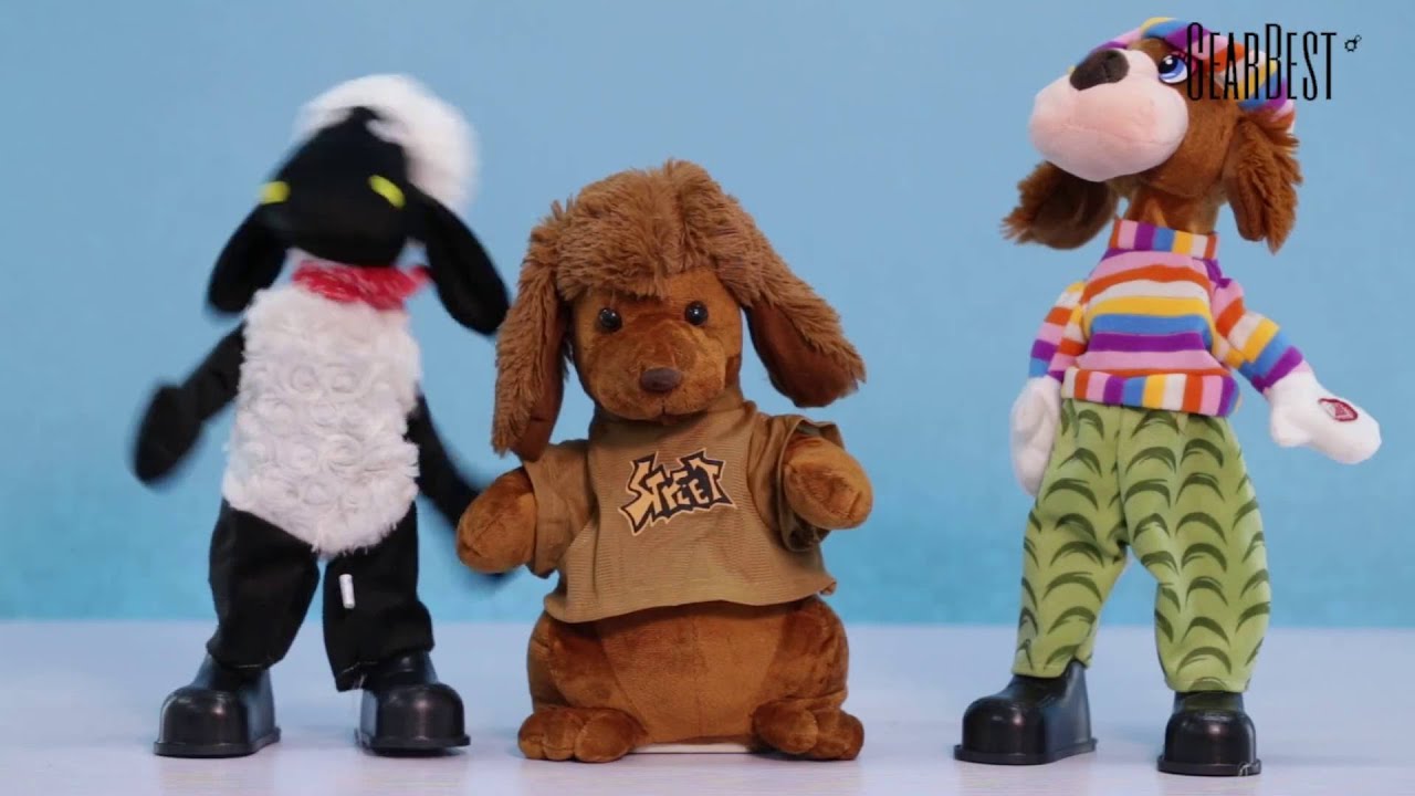 Crazy Dancers: Musical Shaking Head Plush Toys - Gearbest.com - YouTube