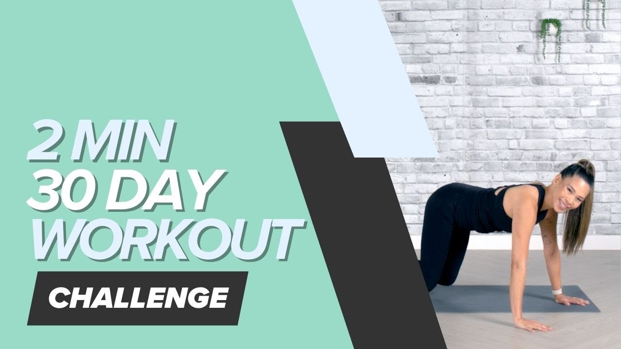 Core & Upper Body Blaze - 30 Day 2 Minute Workout Challenge - YouTube